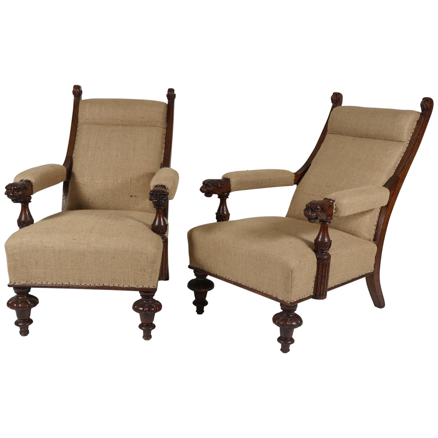 19th Century Regency Library Chair For Sale at 1stDibs