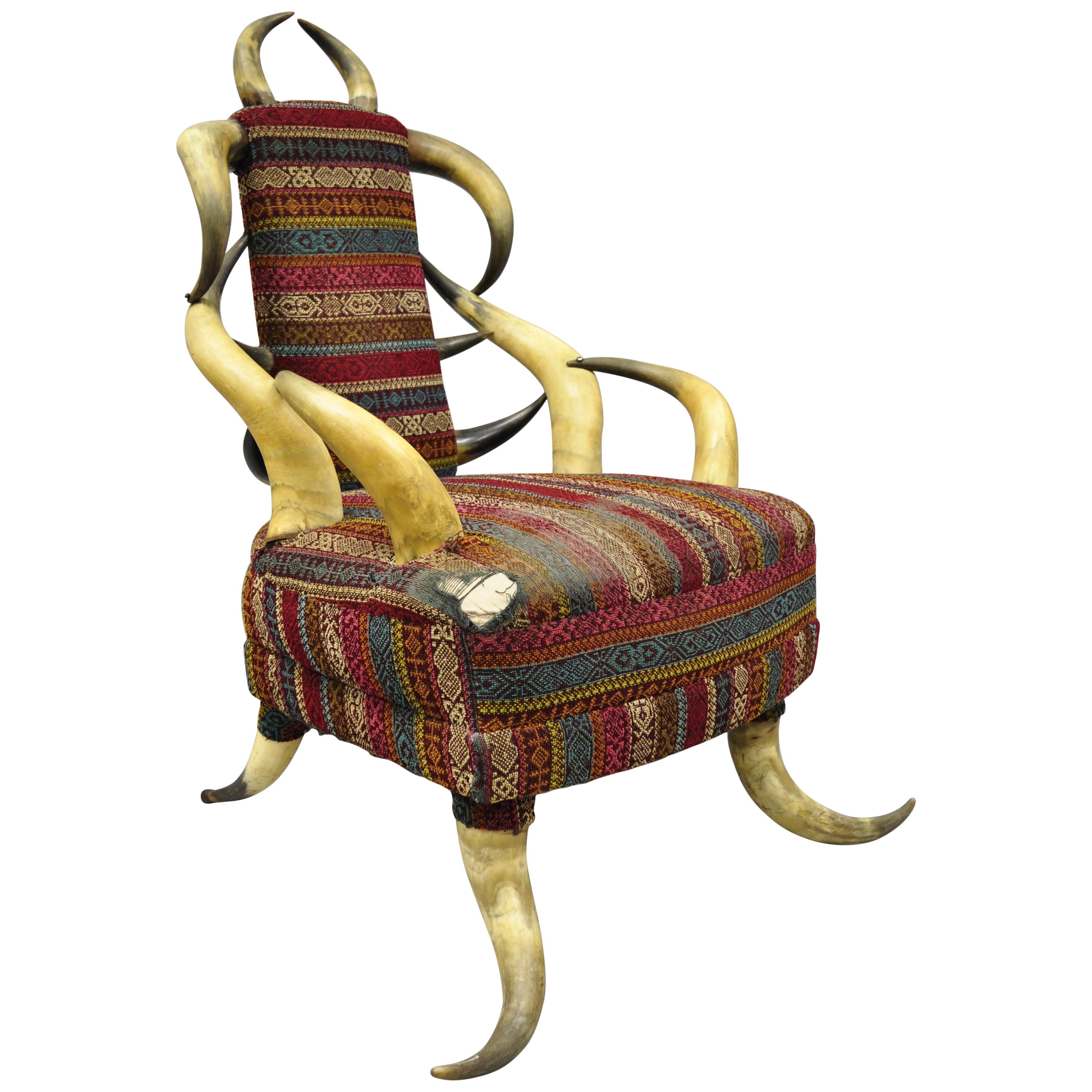 Early 20th Century Steer Horn Parlor Chair at 1stDibs | antique wooden ...