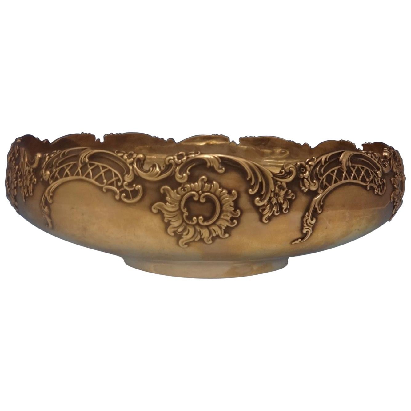 Dresden by Whiting Sterling Silver Fruit Bowl Applied Floral/Scroll ...
