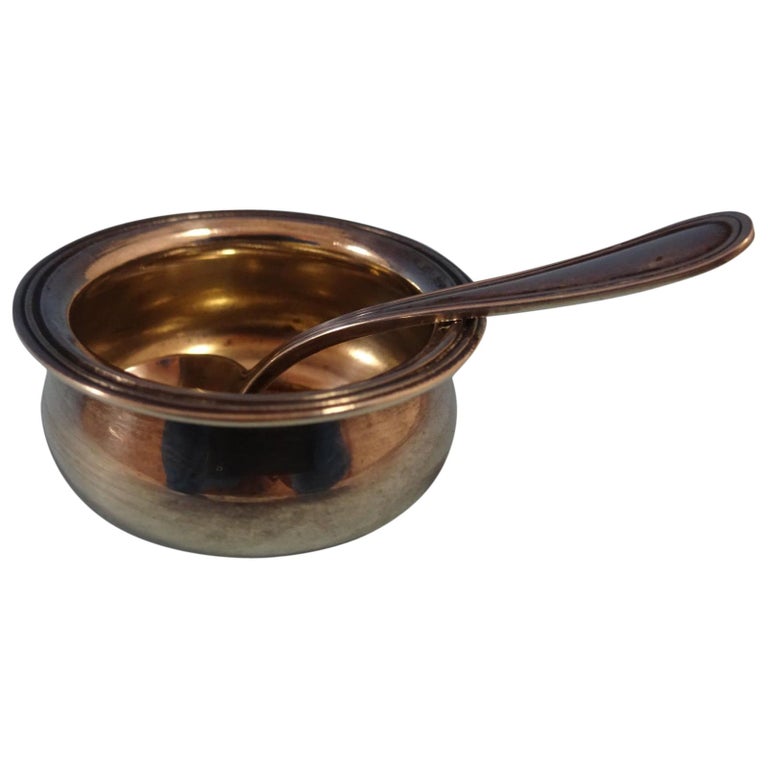 Commonwealth by Watson Sterling Silver Salt Dip with Spoon Set 2-piece ...