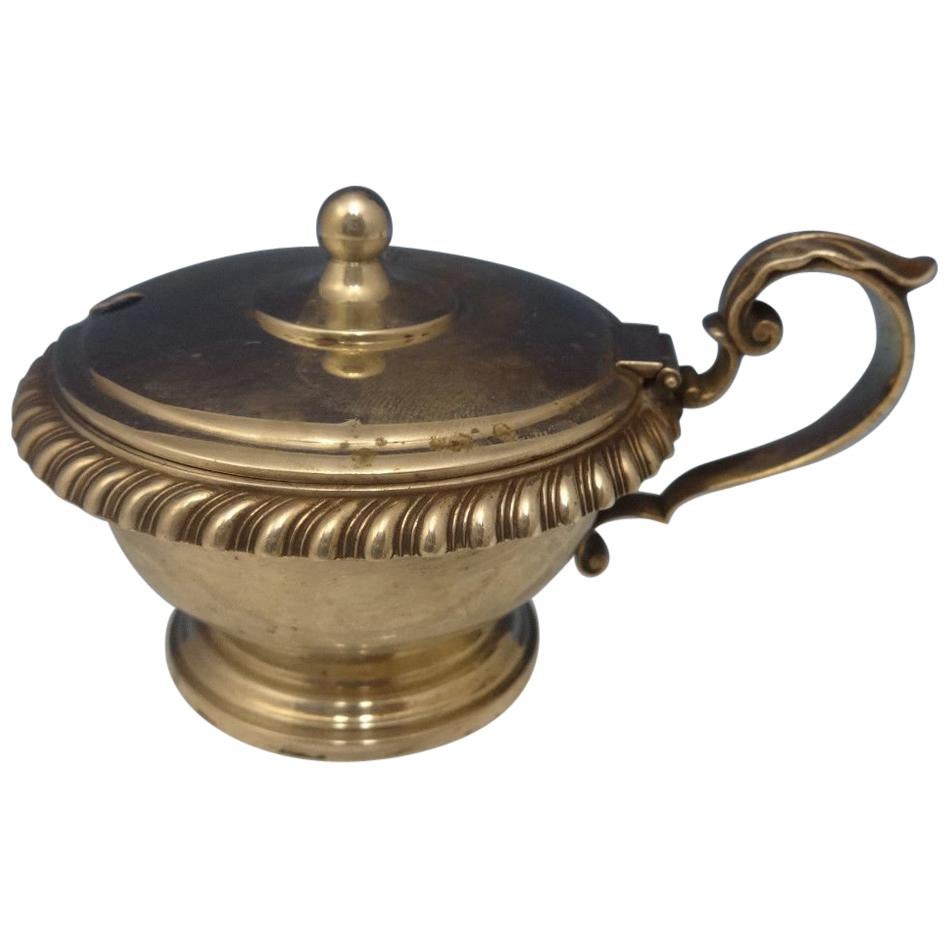 English Gadroon by Gorham Sterling Silver Mustard Pot at 1stDibs