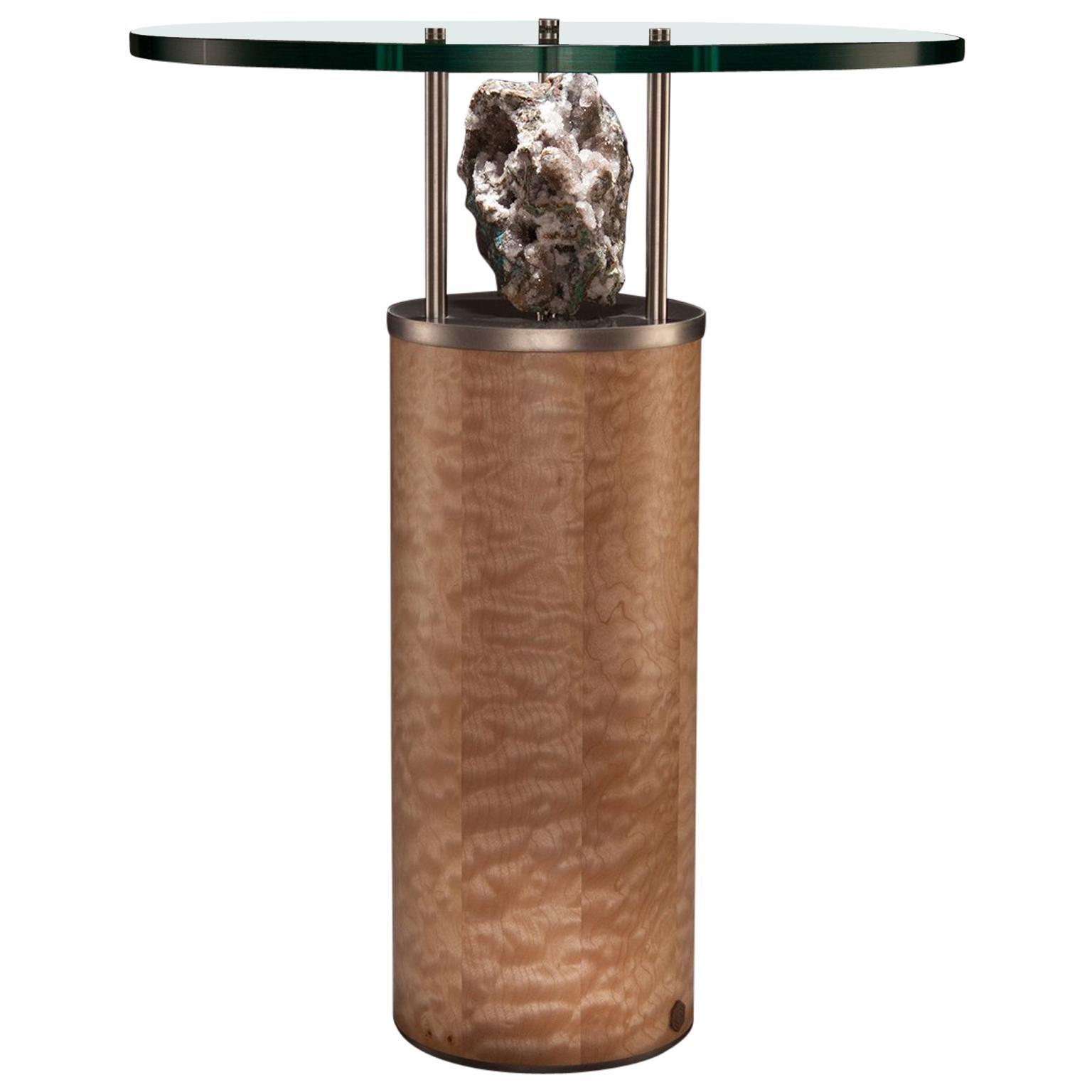 Studio Greytak 'Peekaboo Table 6' Quartz, Chalcedony, Maple and ...