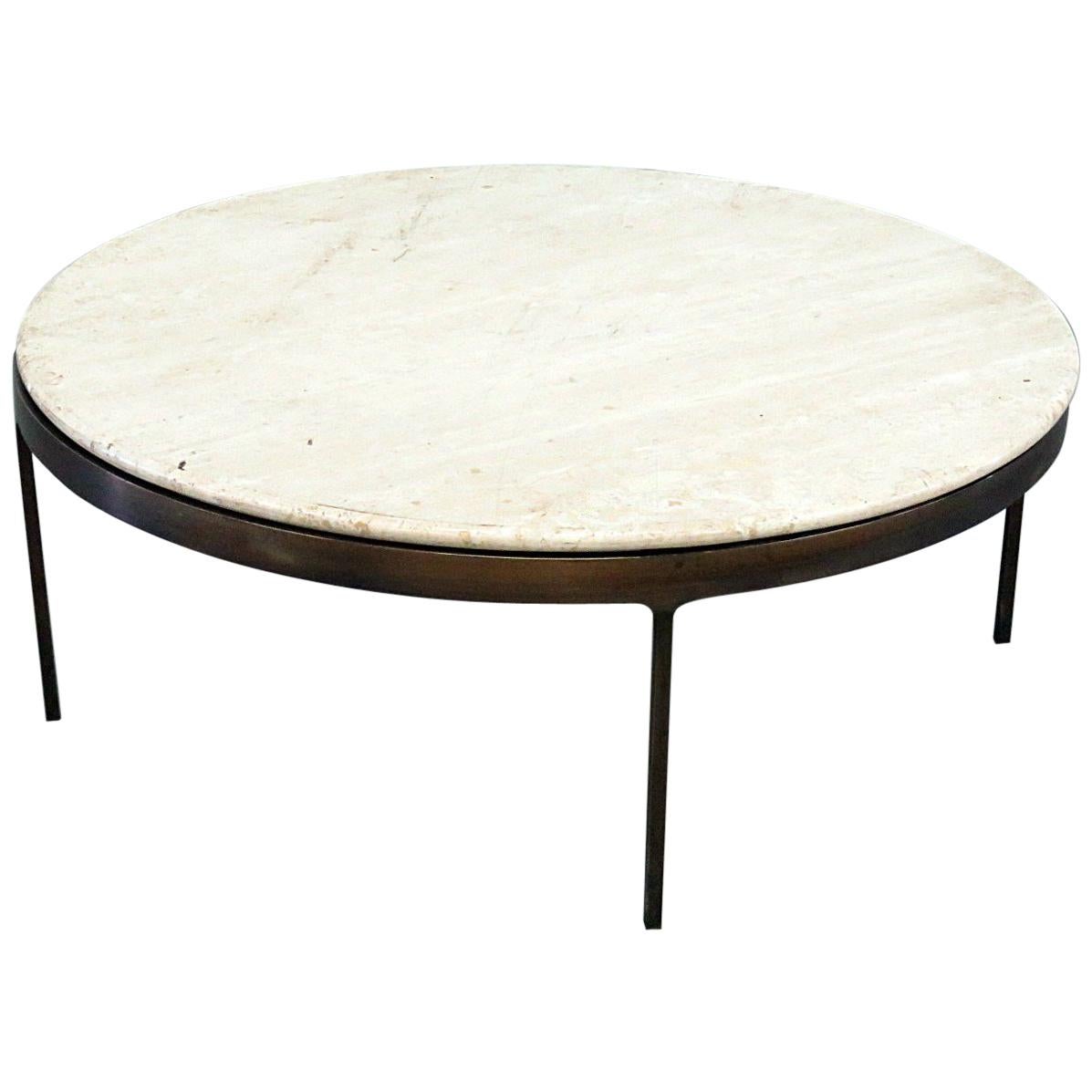 Modern Marble-Top Coffee Table For Sale at 1stDibs