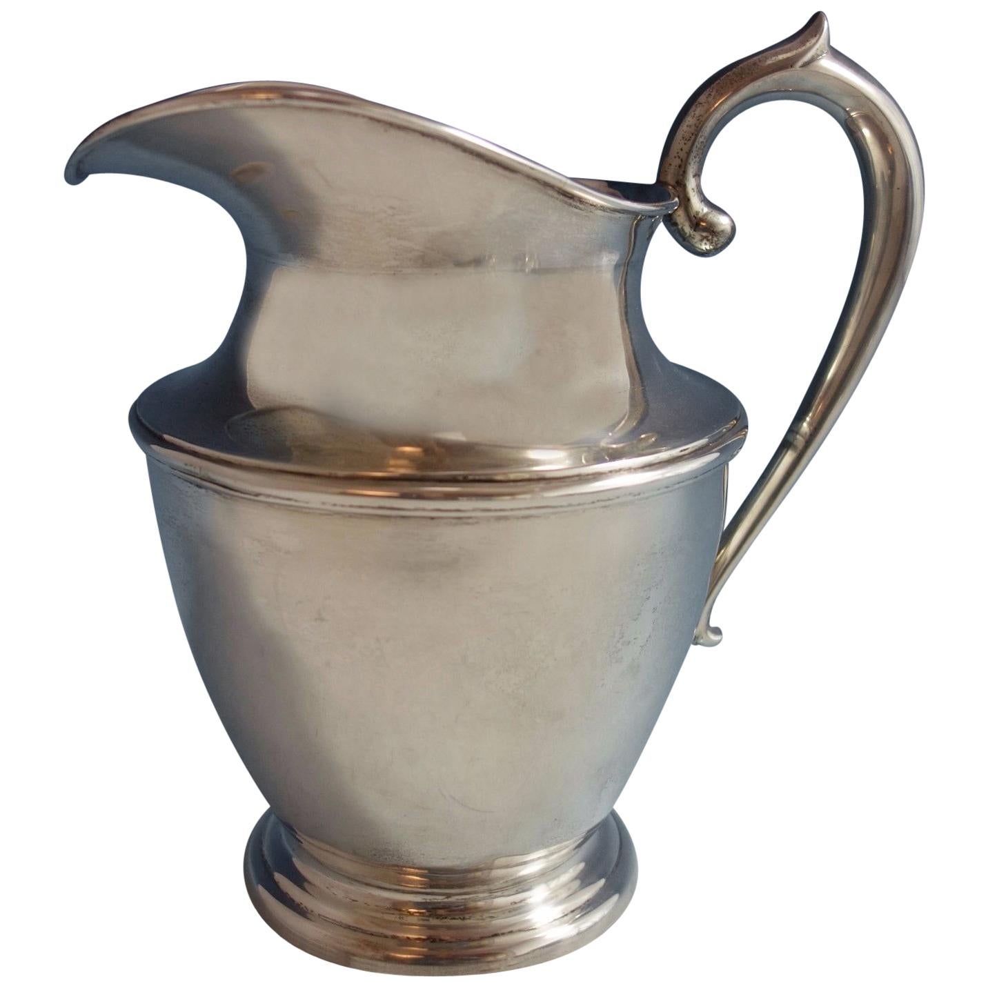 Heather Mexican Mexico Sterling Silver Water Pitcher with Ice Shield at ...