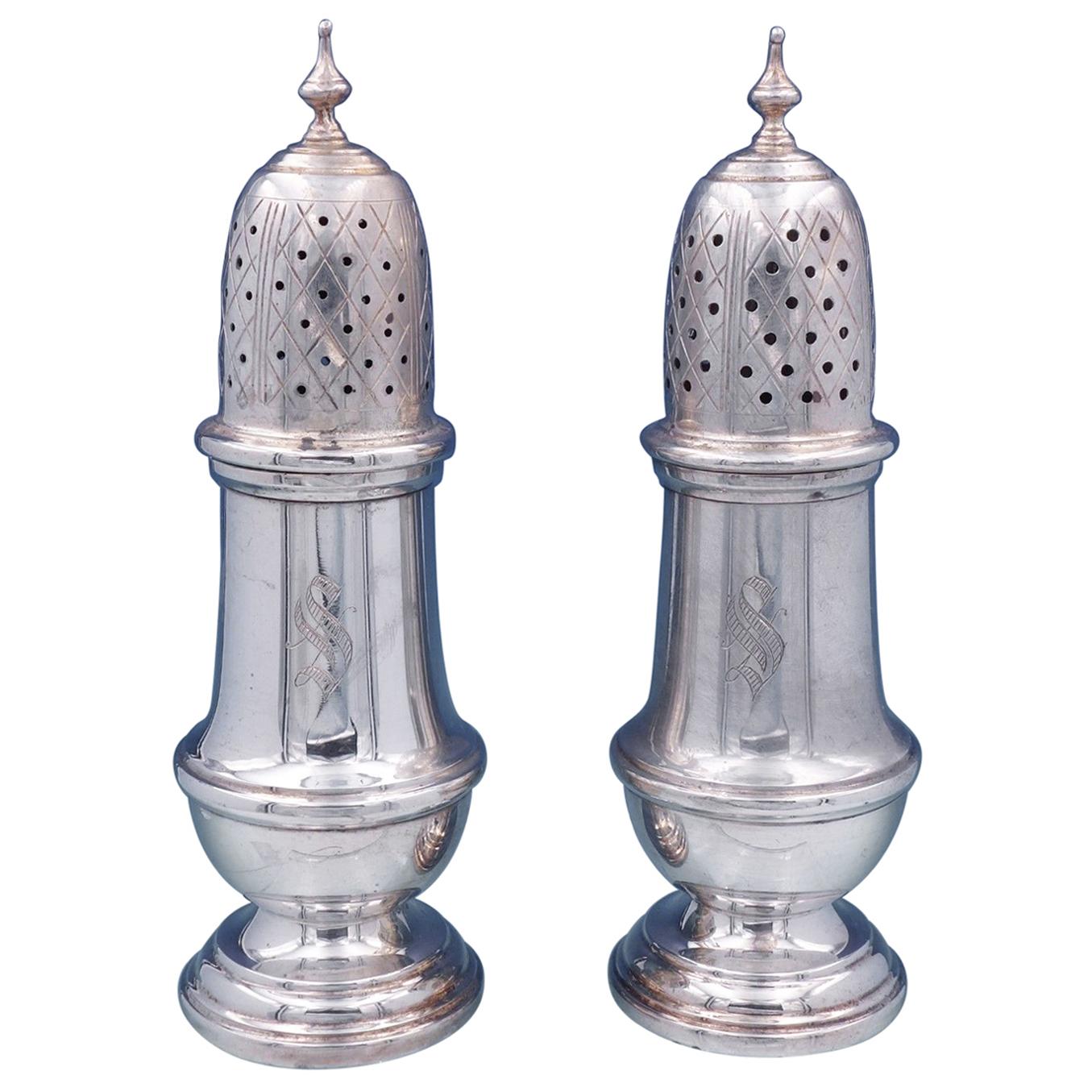 Benjamin Burt by Elmore Sterling Silver Salt and Pepper Shaker Set of ...