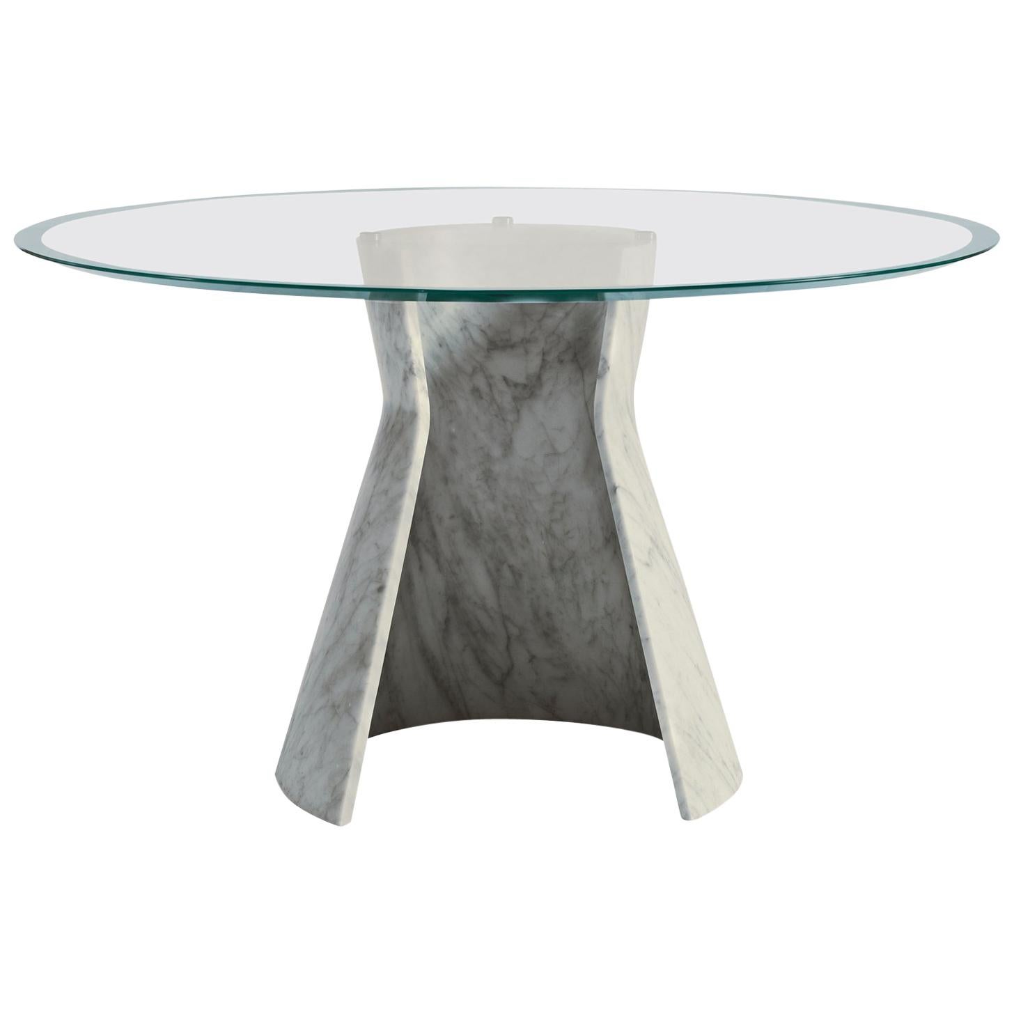 Embrace Table with Crystal Top by Gritti Rollo by MGM Marmi and Graniti ...