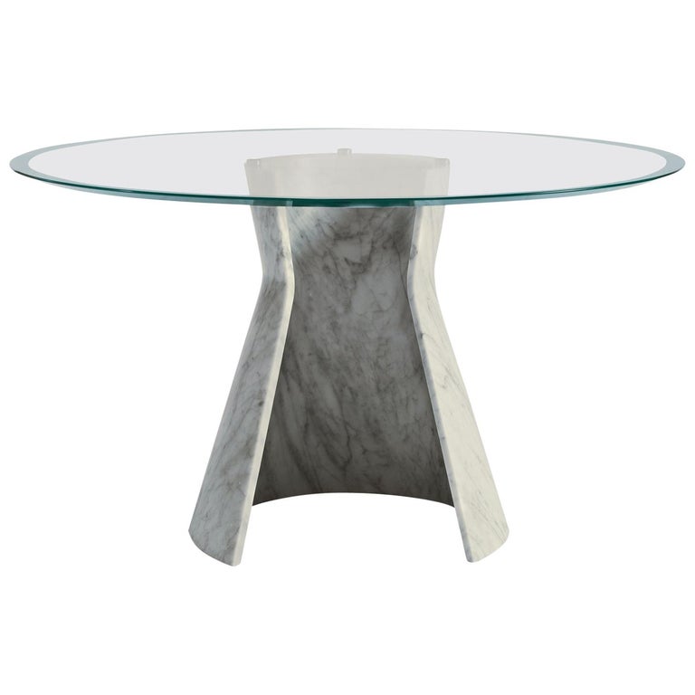 Embrace Table with Crystal Top by Gritti Rollo by MGM Marmi and Graniti ...