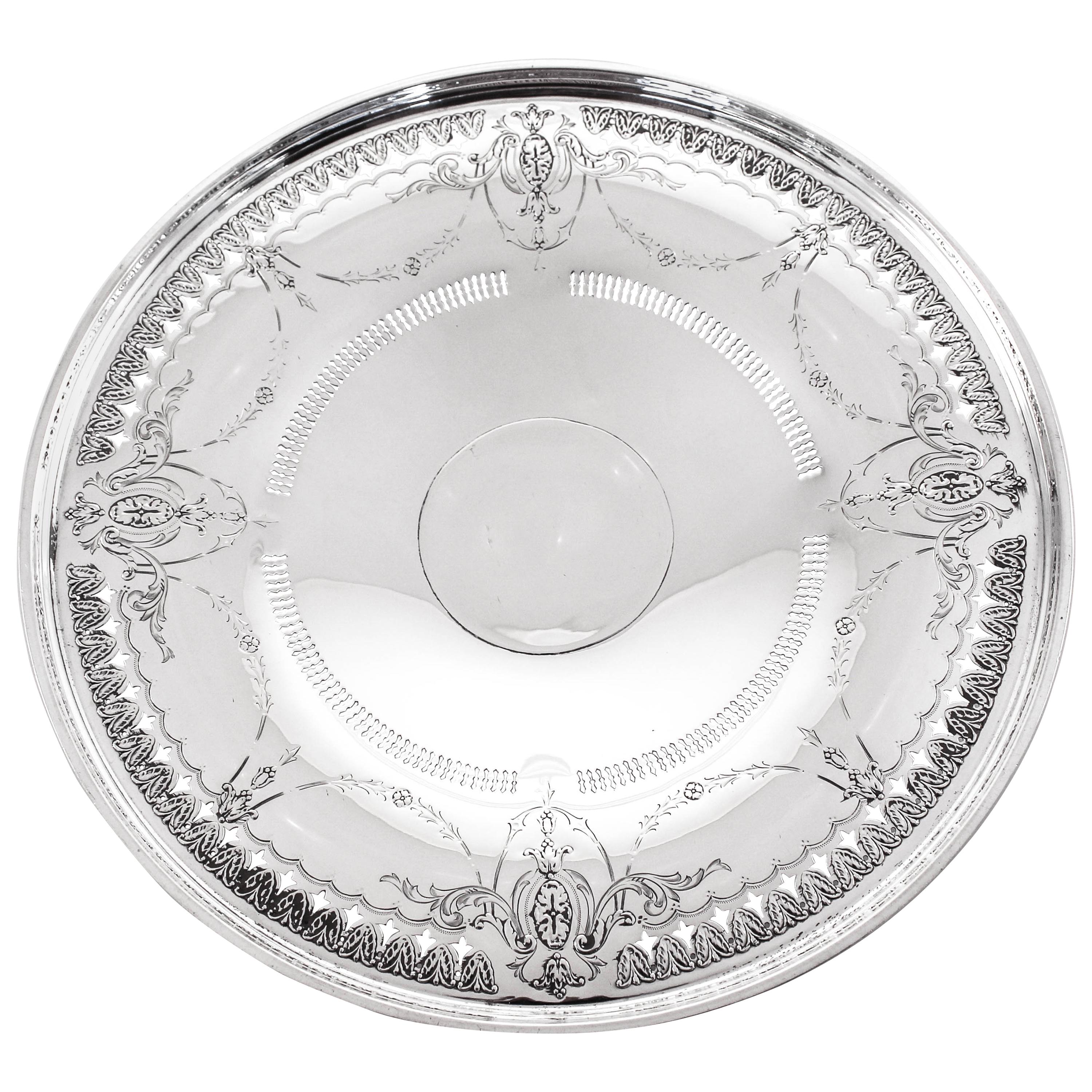 Sterling Cake Plate at 1stDibs