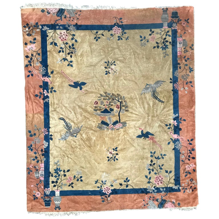 Large Antique Chinese Rug at 1stDibs