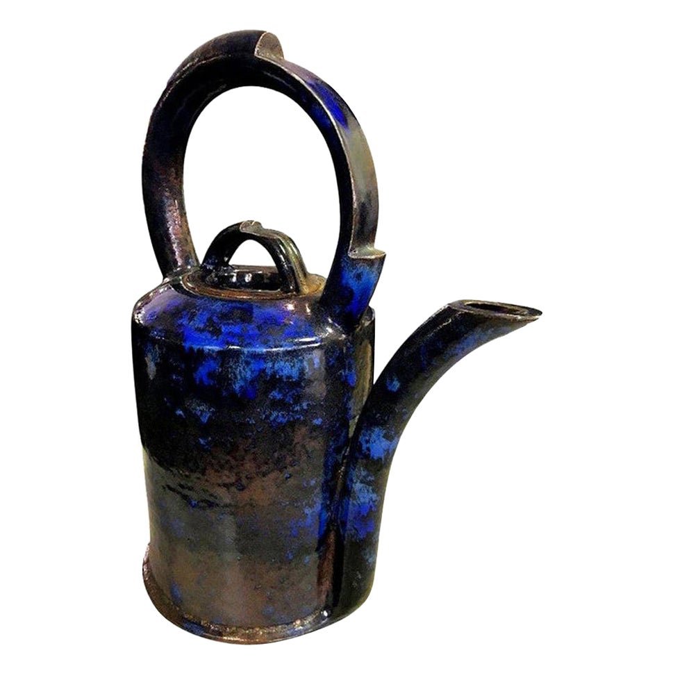 John Gill Vintage Studio Art Pottery Teapot Abstract Ceramic Signed ...