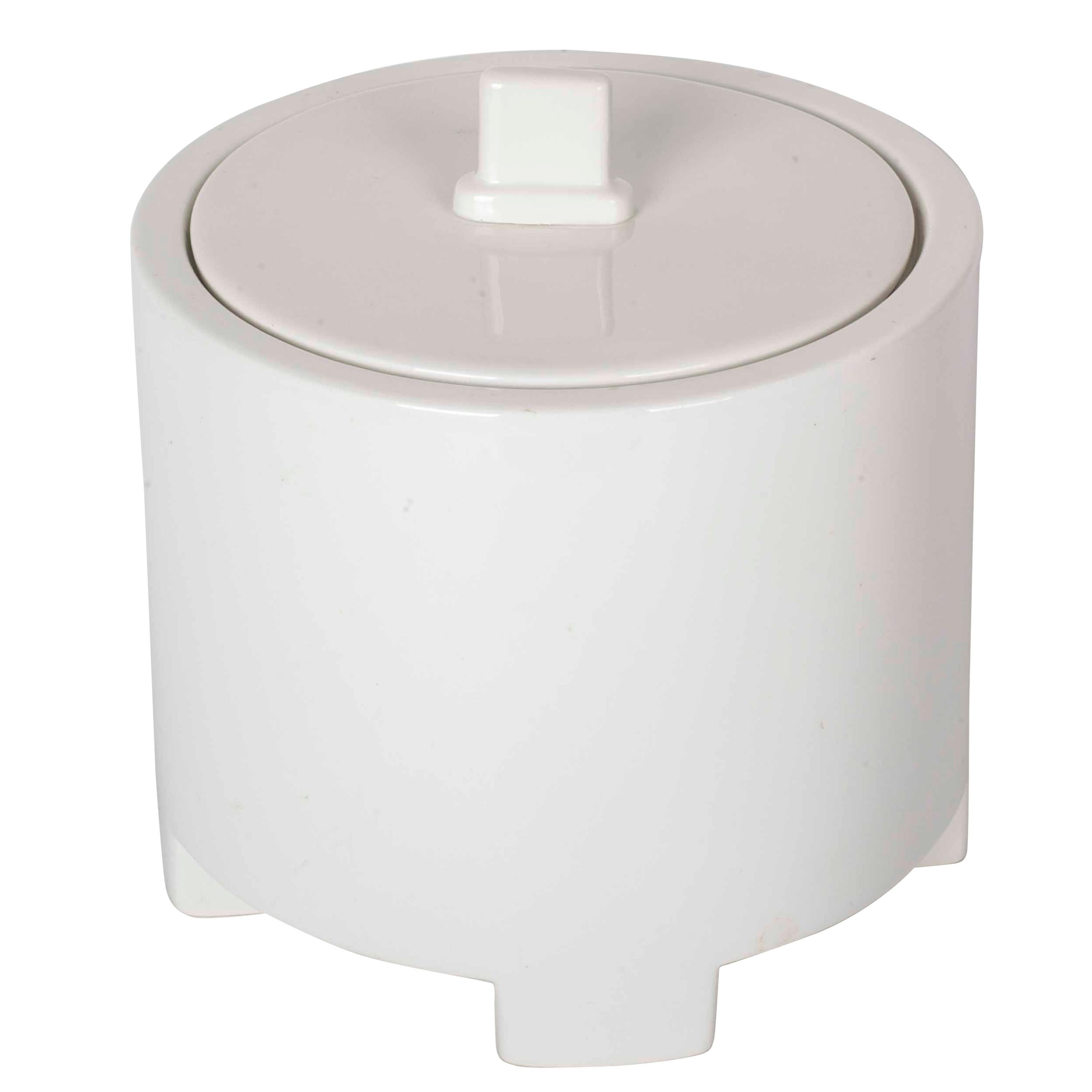 White Ceramic Container - 2 For Sale on 1stDibs