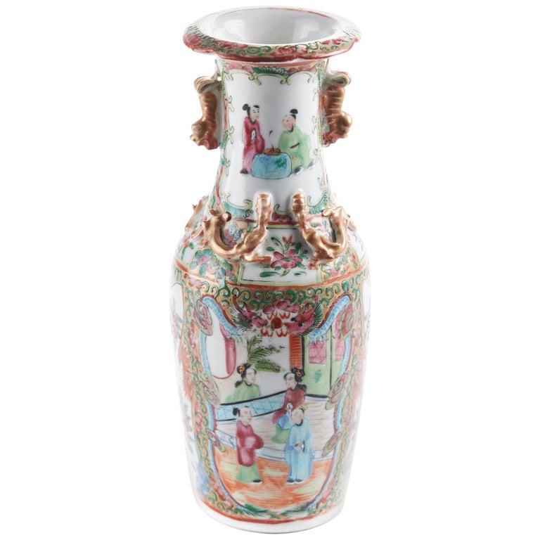 Antique Chinese Canton Vase at 1stDibs