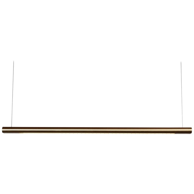 Brushed Brass Linear Light, Modern and Minimal Horizontal Yakata ...
