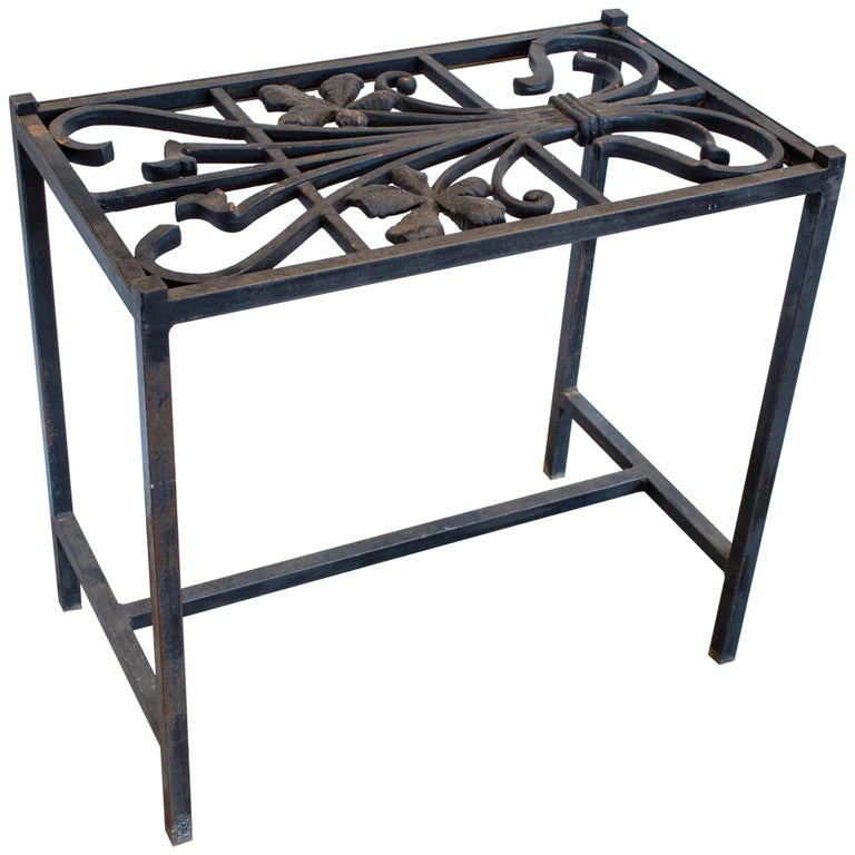 Antique French Iron Fragment Console Table at 1stDibs