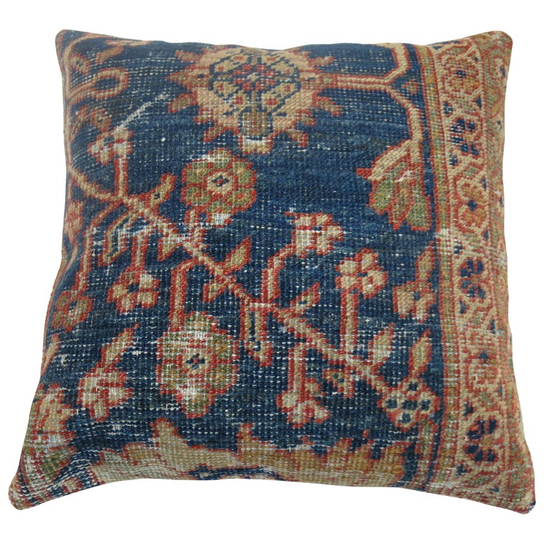 Antique Persian Mahal Rug Pillow at 1stDibs