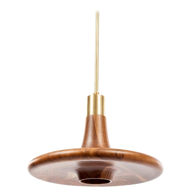 Drop Lamp, Minimalistic Wooden Pendant Lighting For Sale at 1stDibs