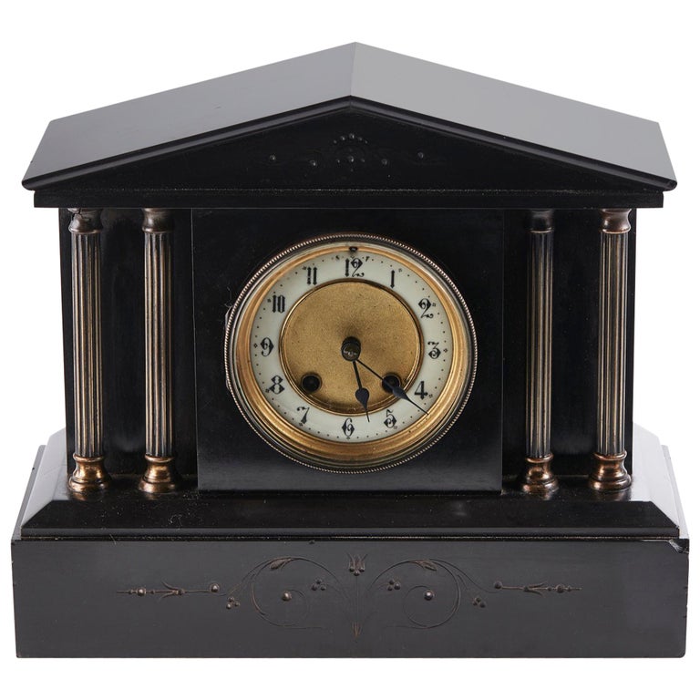 Antique Victorian 8 Day Marble Mantel Clock at 1stDibs