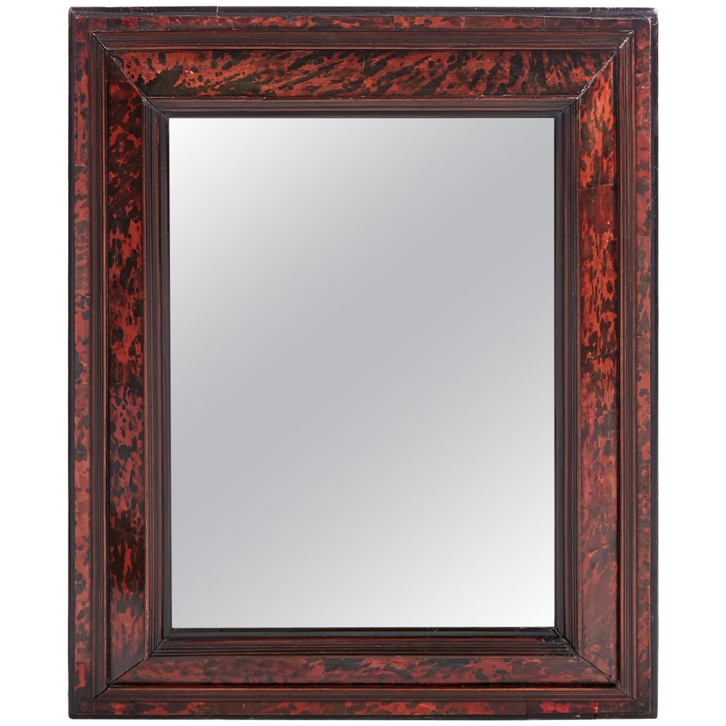 19th Century Tortoise Shell Mirror For Sale at 1stdibs
