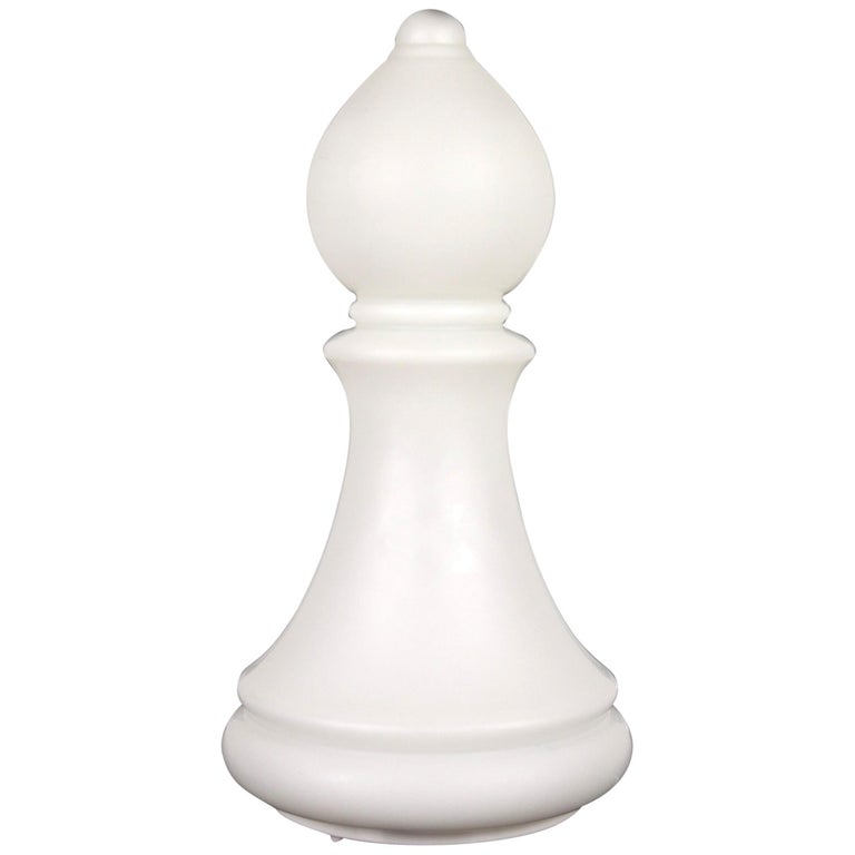 Bishop Chess Glass Lamp by Ivan Jakes for Osvětlovací Sklo, 1970s at ...