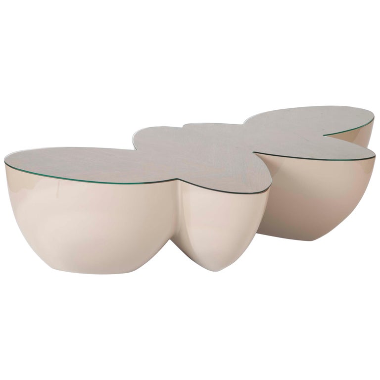 Large Wendell Castle "Sizzle" 4-Pod Coffee Table at 1stDibs