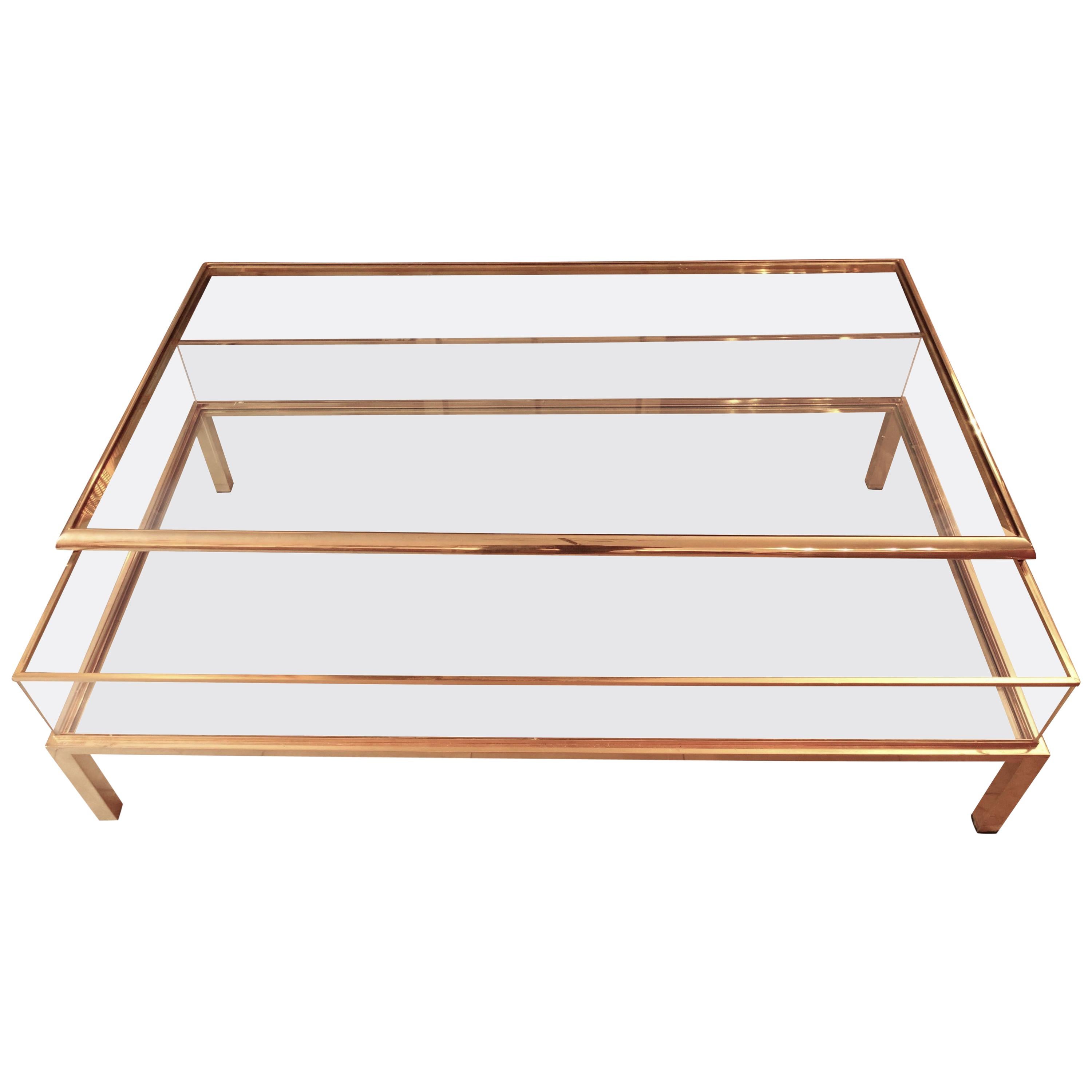 Midcentury French Vitrine Coffee Table at 1stDibs