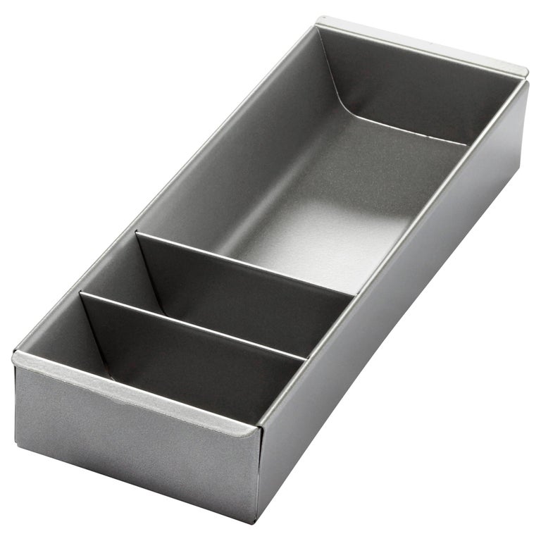 Steel Tanker Drawer Insert/ Organizer, Refinished in Silver at 1stDibs