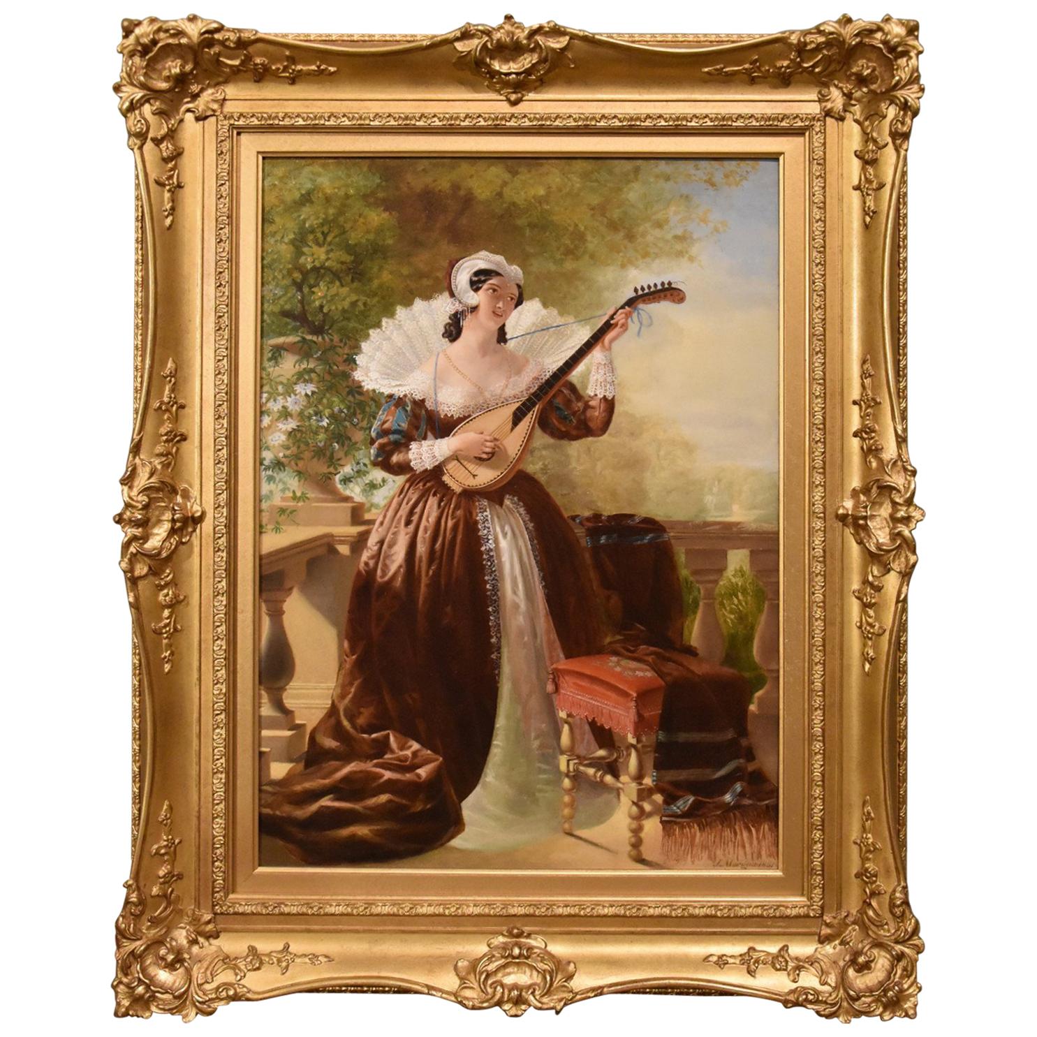 "A Musical Interlude" Oil Painting by John Morgan For Sale at 1stDibs