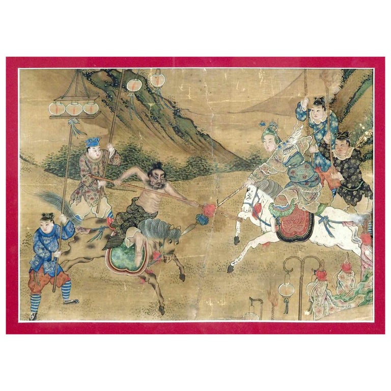 Beautiful Chinese Painting, 18th Century For Sale at 1stDibs