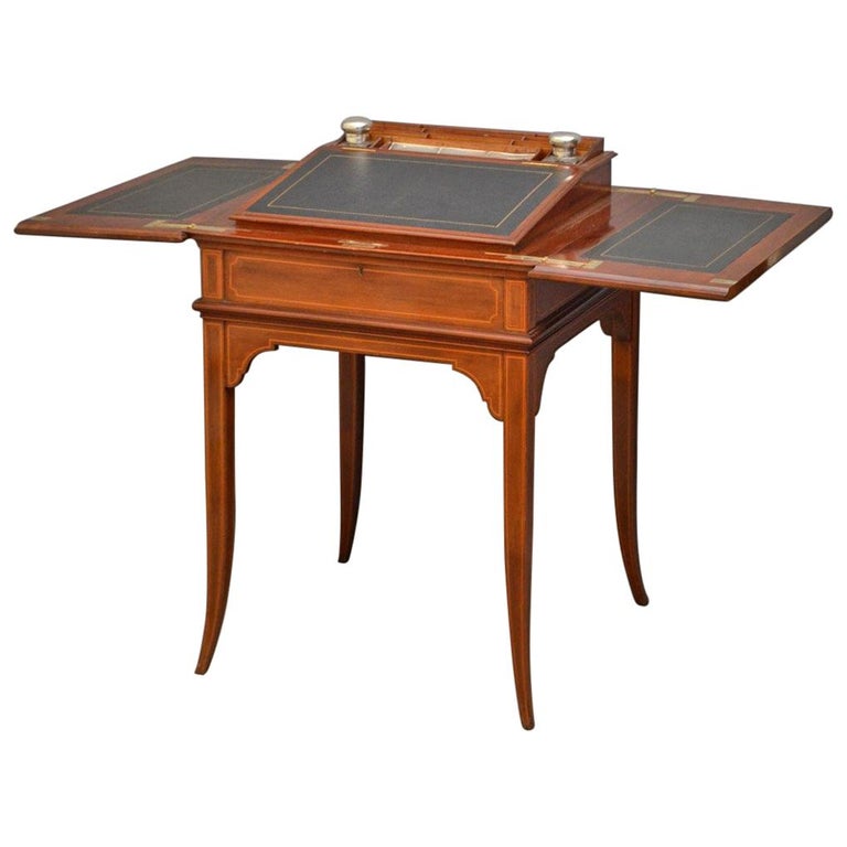 Edwardian Mahogany Writing Table by Maple and Co. at 1stDibs