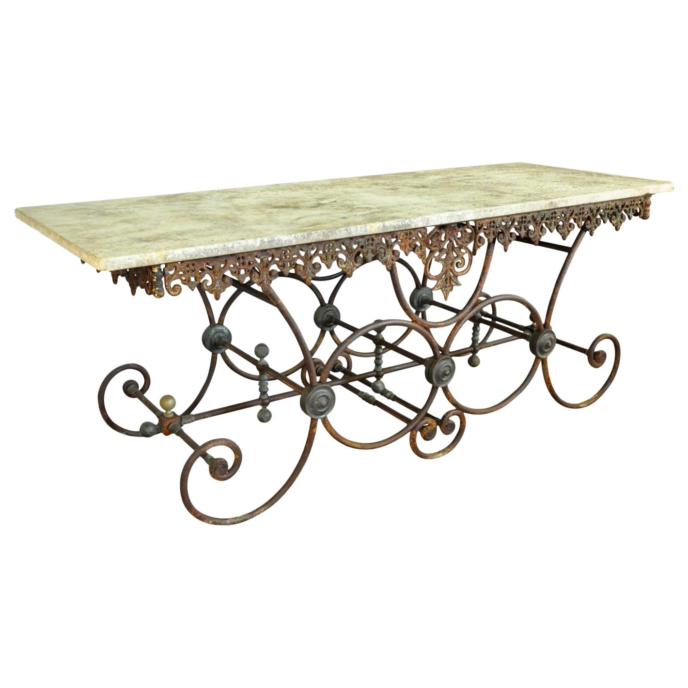 Monumental French 19th Century Butchers Table at 1stDibs