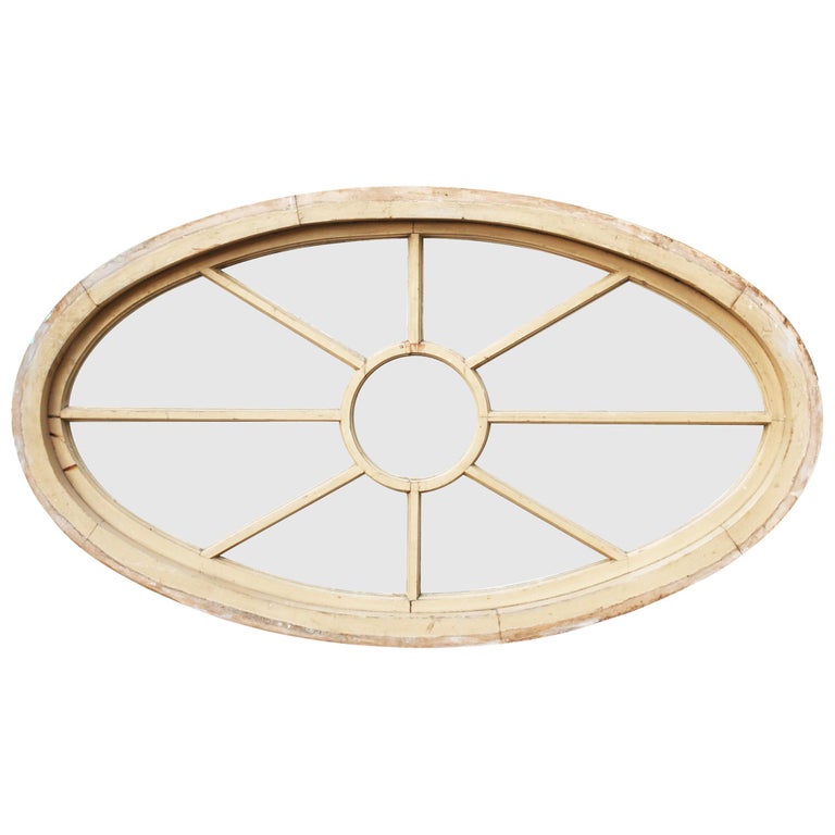 Antique Oval Glazed Window at 1stDibs