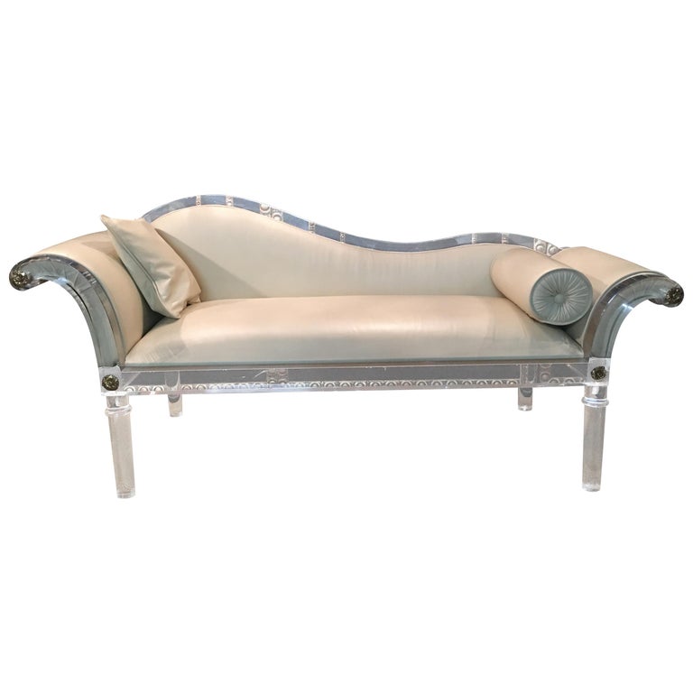 Stunning Design Sofa Unique Design with Crystal Clear Acrylic For Sale ...