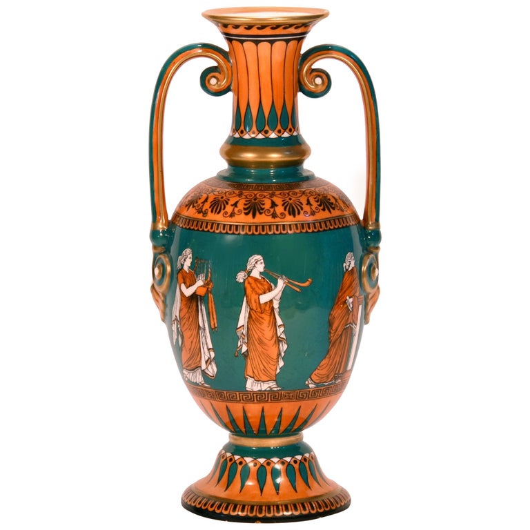19th Century Neoclassical Samuel Alcock and Co. Porcelain Vase at 1stDibs