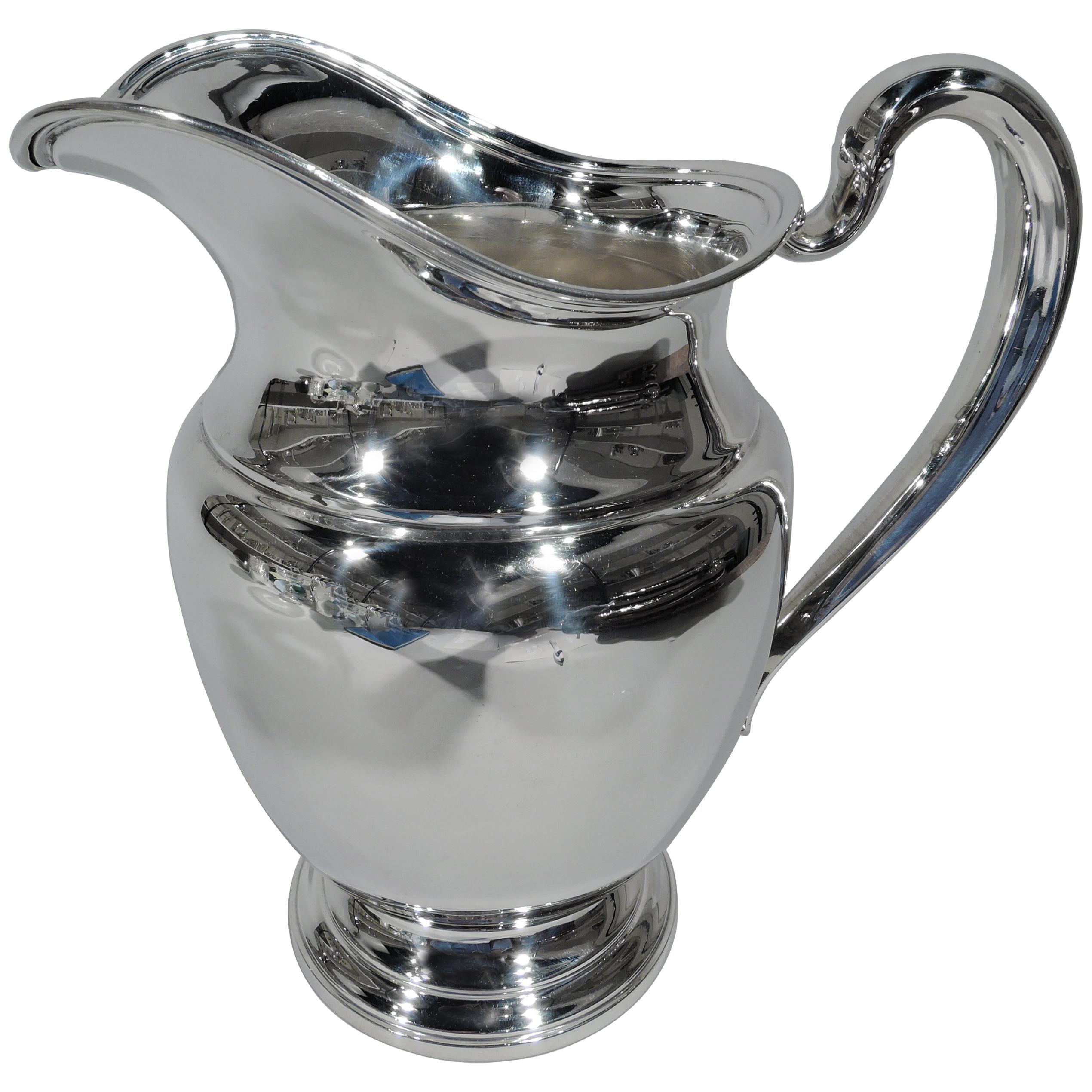 Traditional American Sterling Silver Water Pitcher at 1stDibs