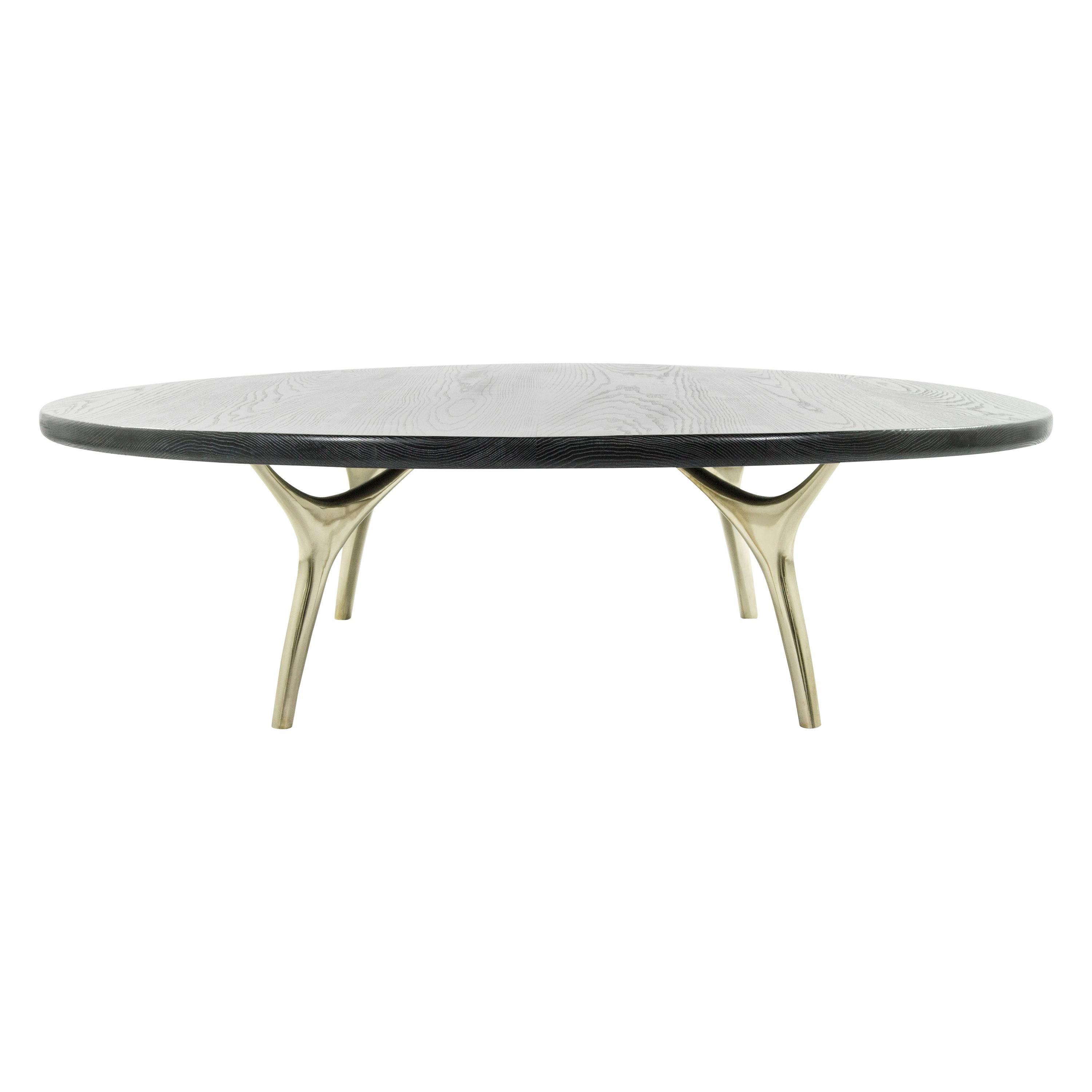 Greta Grossman Crescent Shaped Coffee Table at 1stDibs