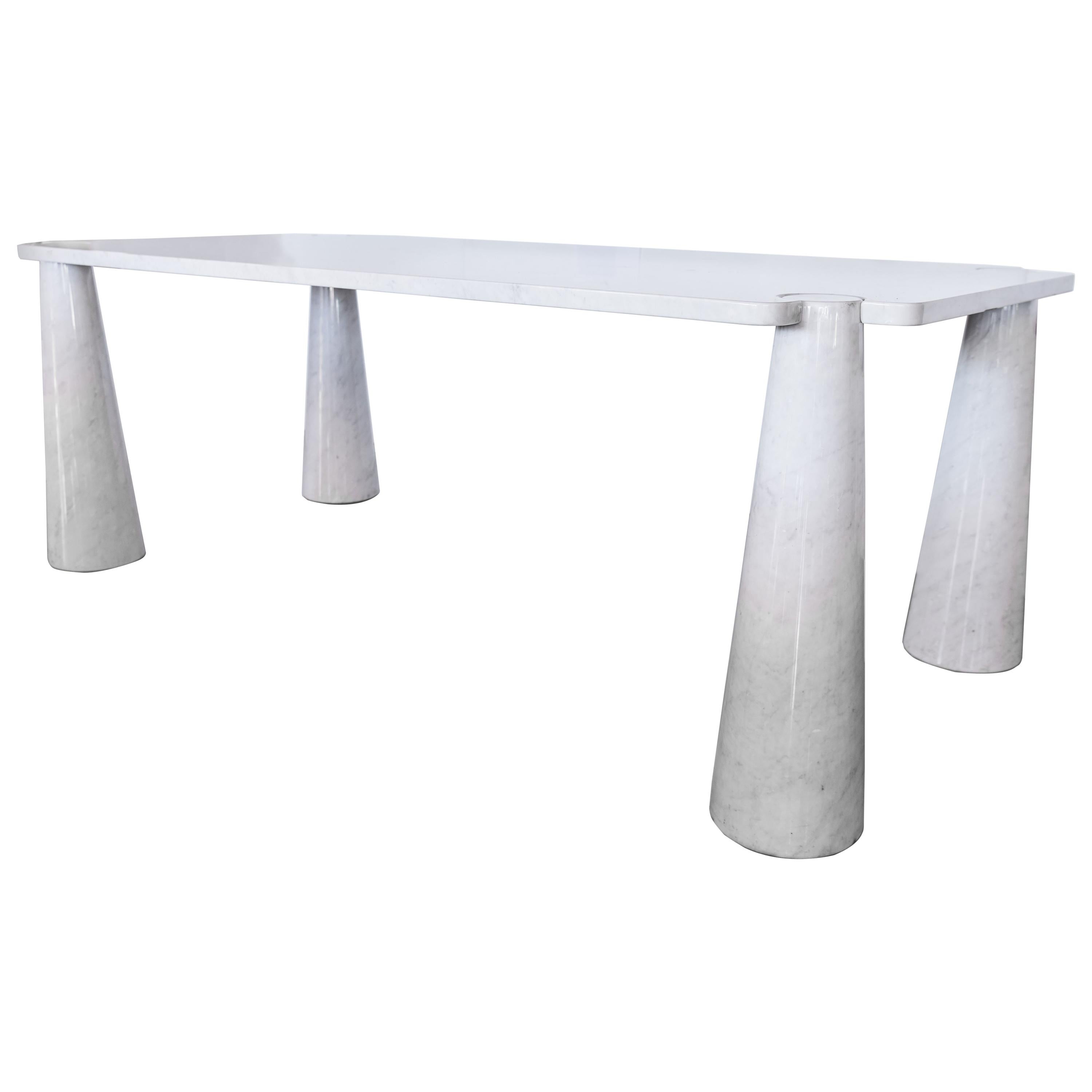 Travertine Circular Dining Table by Angelo Mangiarotti at 1stDibs