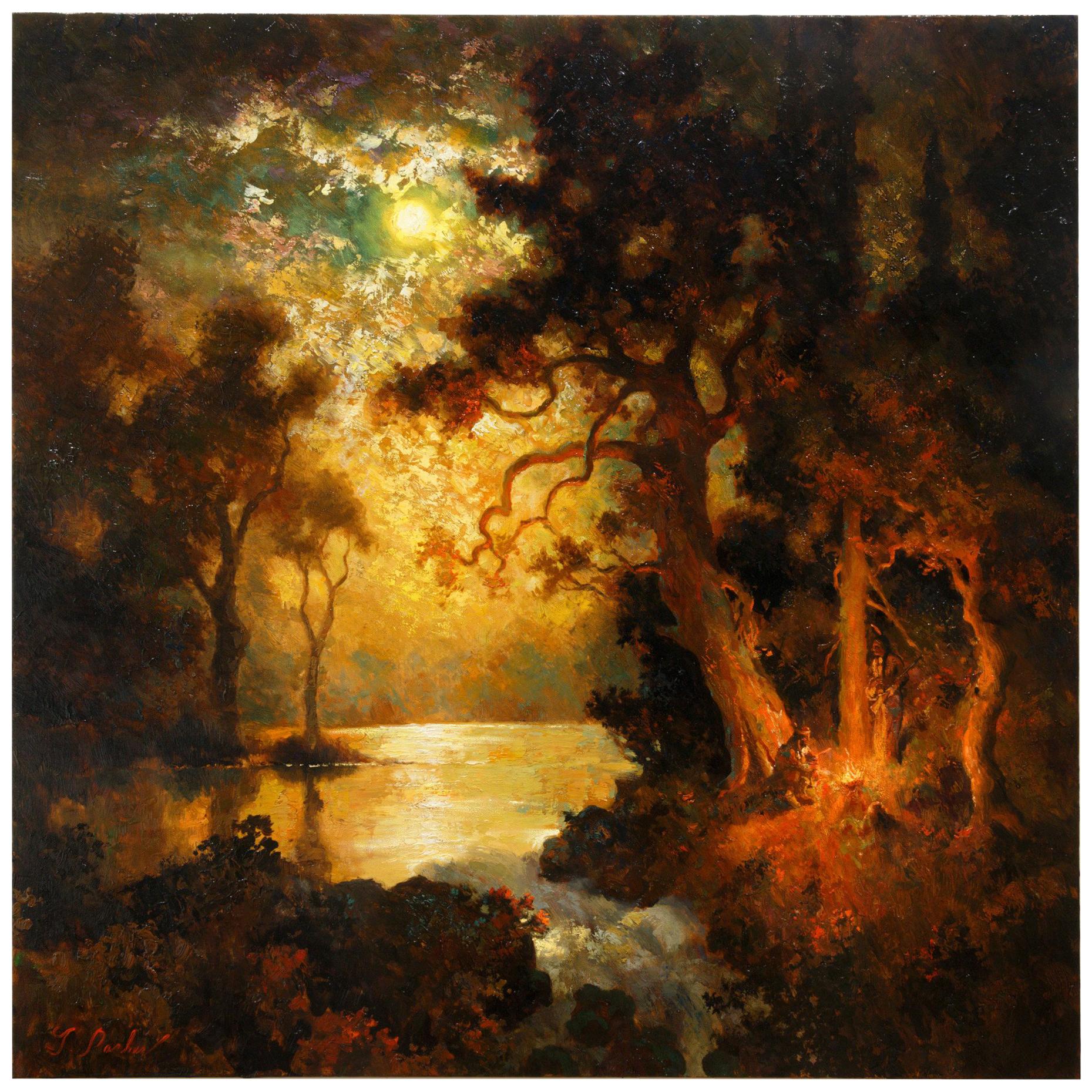 The Challenge from below by Greg Parker Oil Painting For Sale at 1stdibs