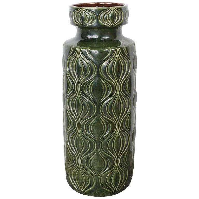 Scheurich 1960s Design Large and Green Ceramic "Amsterdam" Collection ...