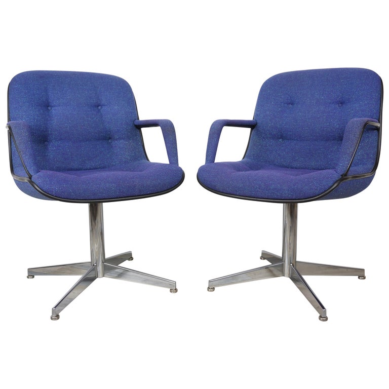 Randall Buck 1970s Design Pair of Armchairs 451 Model by Strafor at 1stDibs