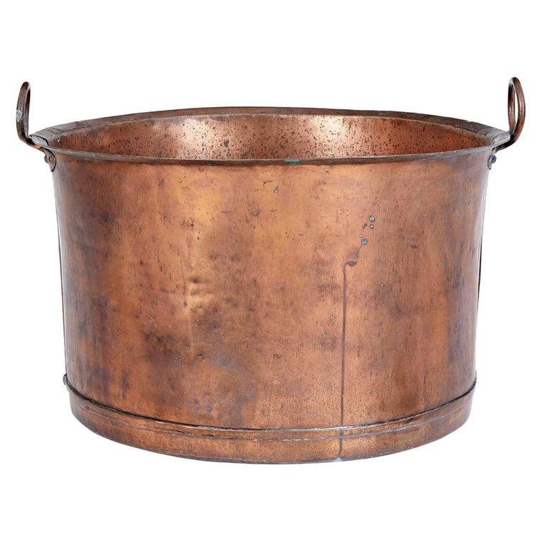 Large 19th Century Copper Cooking Vessel at 1stDibs