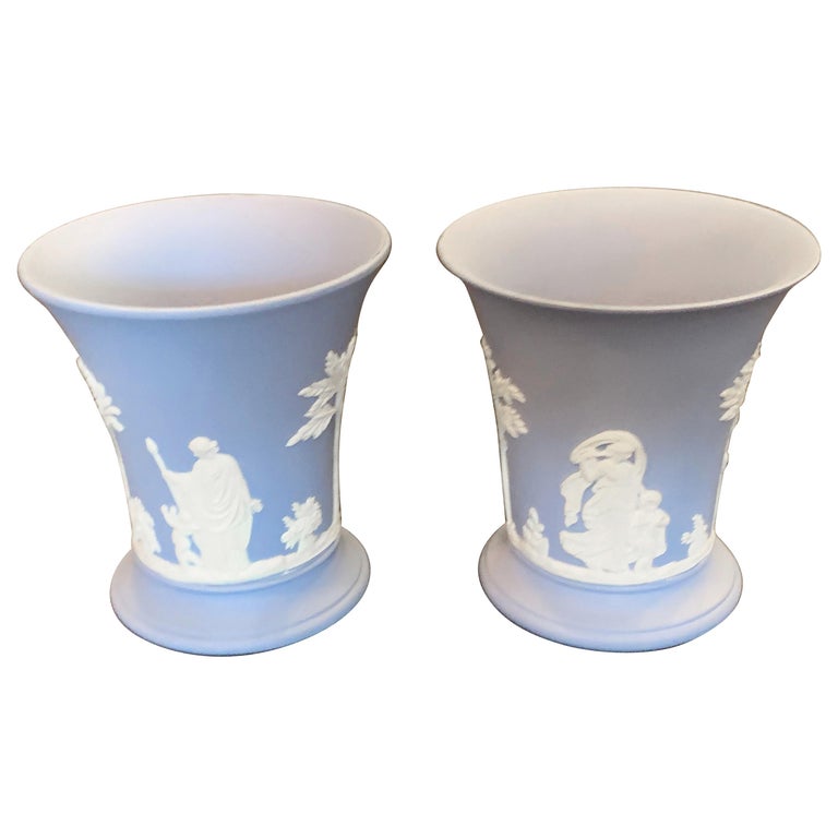 Vintage Wedgwood Jasperware Posy Vases/ 2 available at 1stDibs