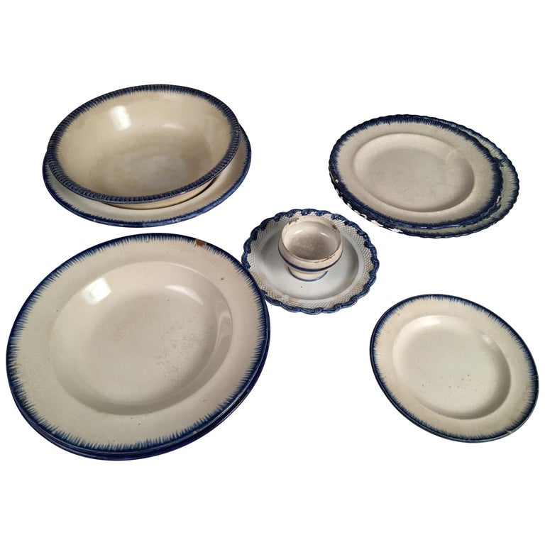 Collection of 9 Feather-Ware Items, 19th Century at 1stDibs