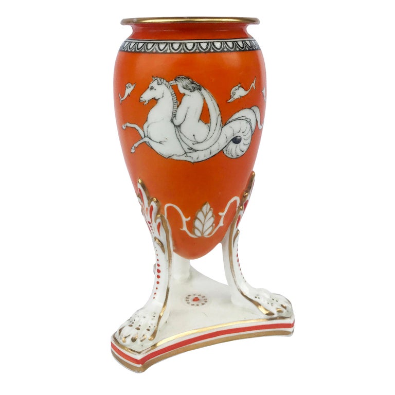19th Century Samuel Alcock Neoclassical Porcelain Vase at 1stDibs