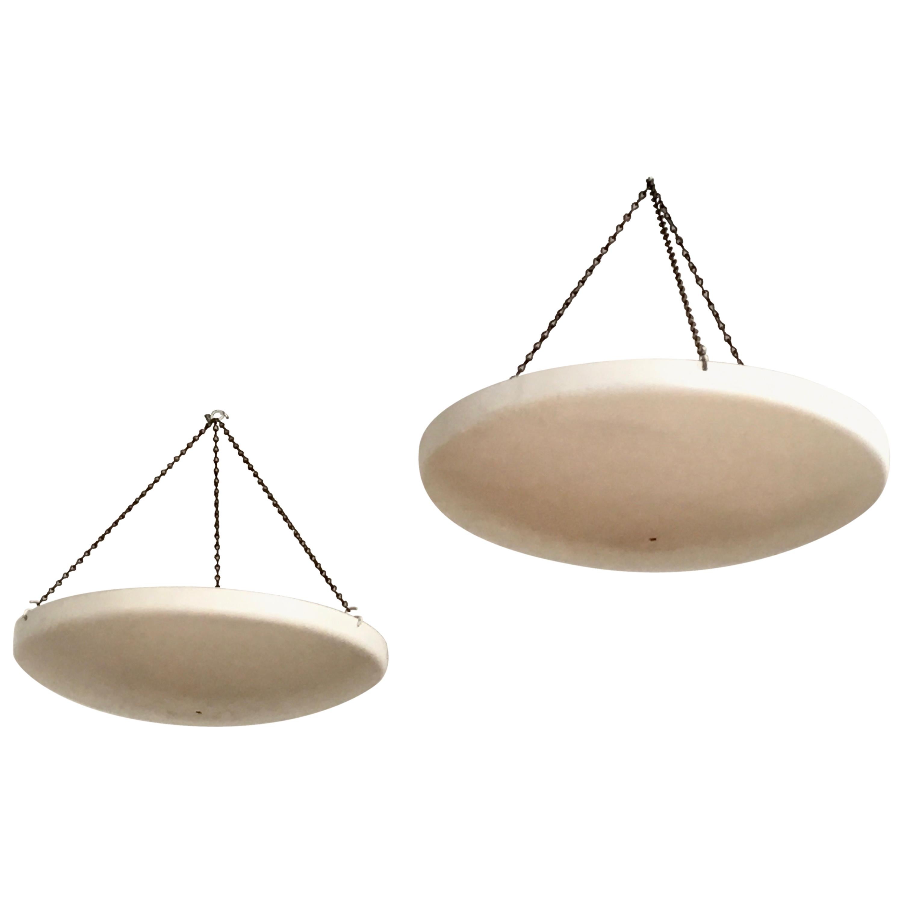 1960s Pair of Cast Iron Hanging Planters at 1stDibs