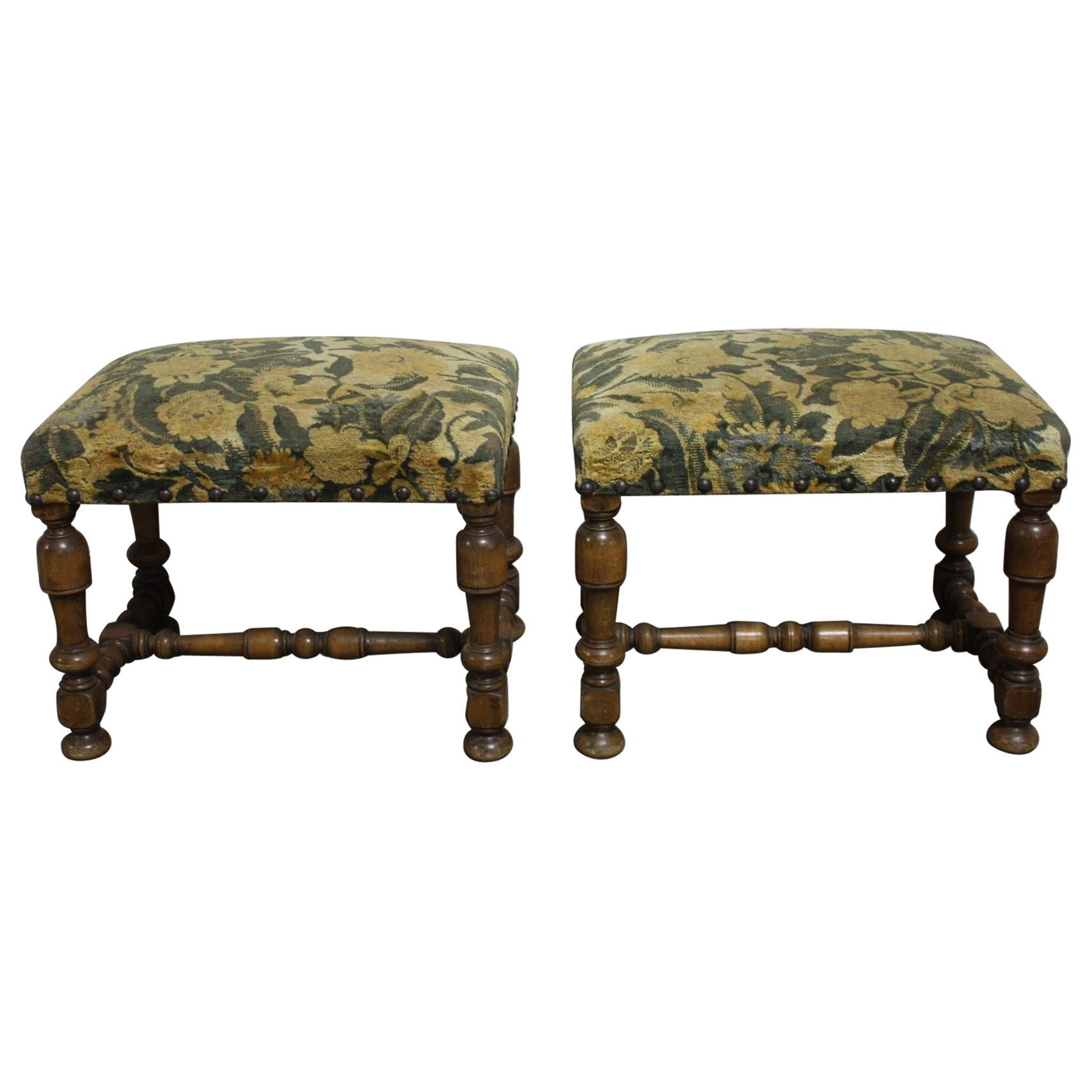 Pair of 19th Century French Stools at 1stDibs