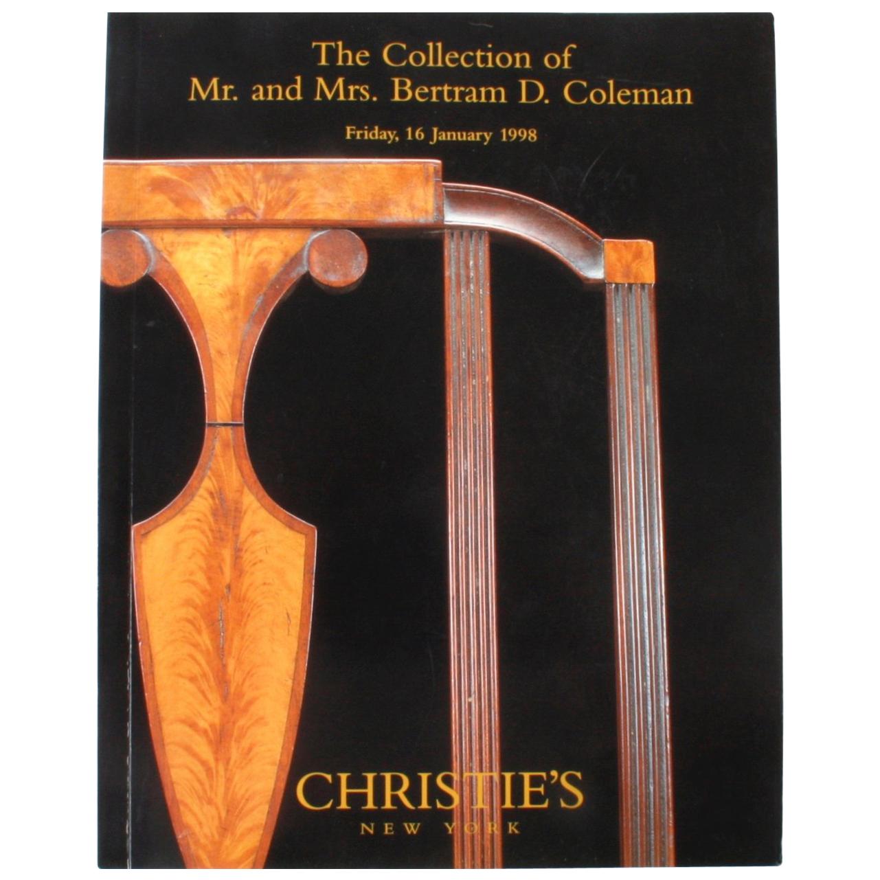 Christie's; The Collection of Mr. and Mrs. Bertram D. Coleman at 1stDibs