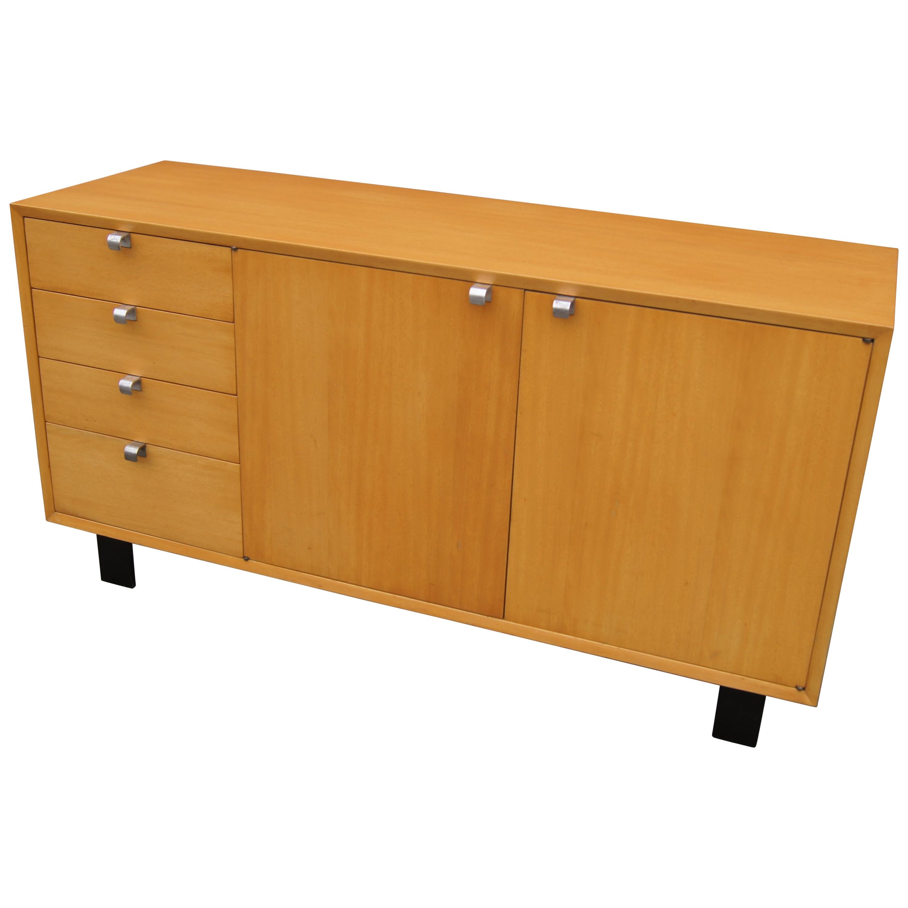 Two-Door Comb-Grain Oak Cabinet by George Nelson for Herman Miller at ...