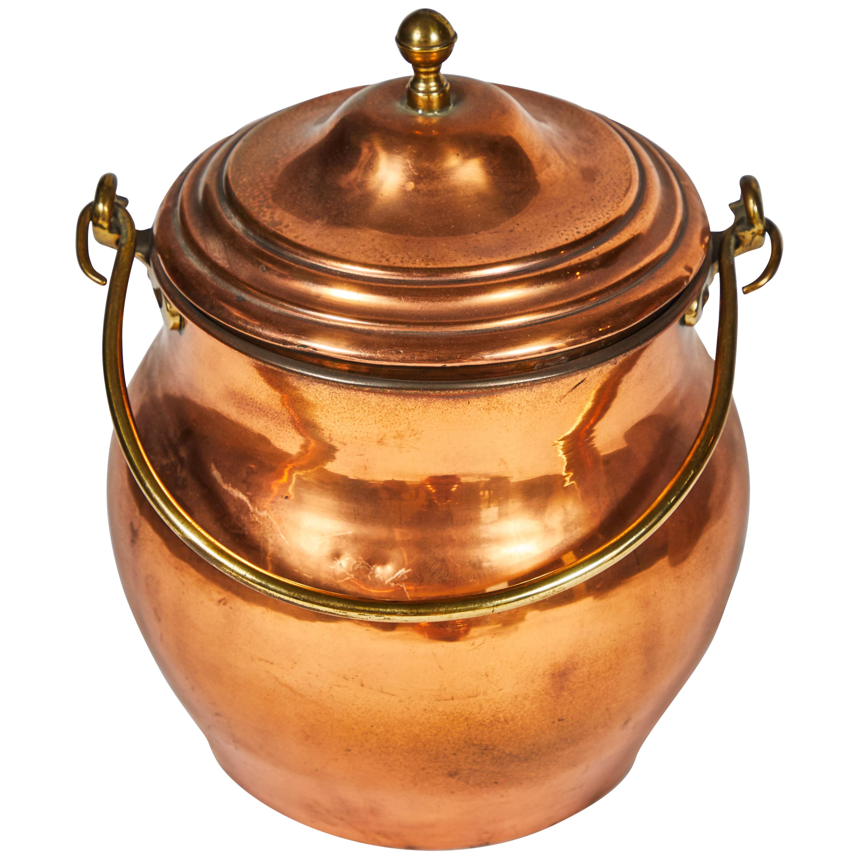19th C. Dutch Copper Doofpot at 1stdibs
