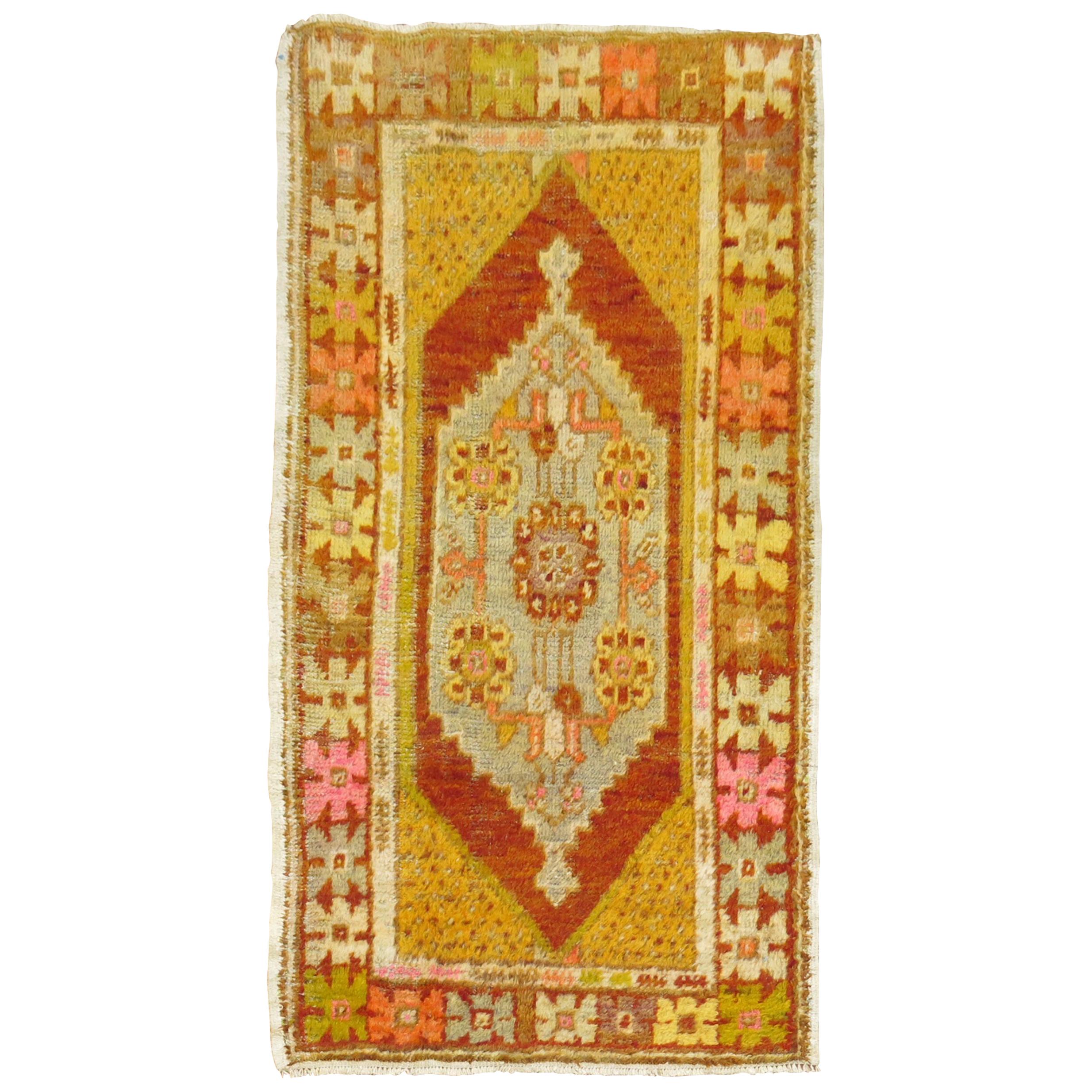 Vintage Turkish Anatolian Rug For Sale at 1stDibs