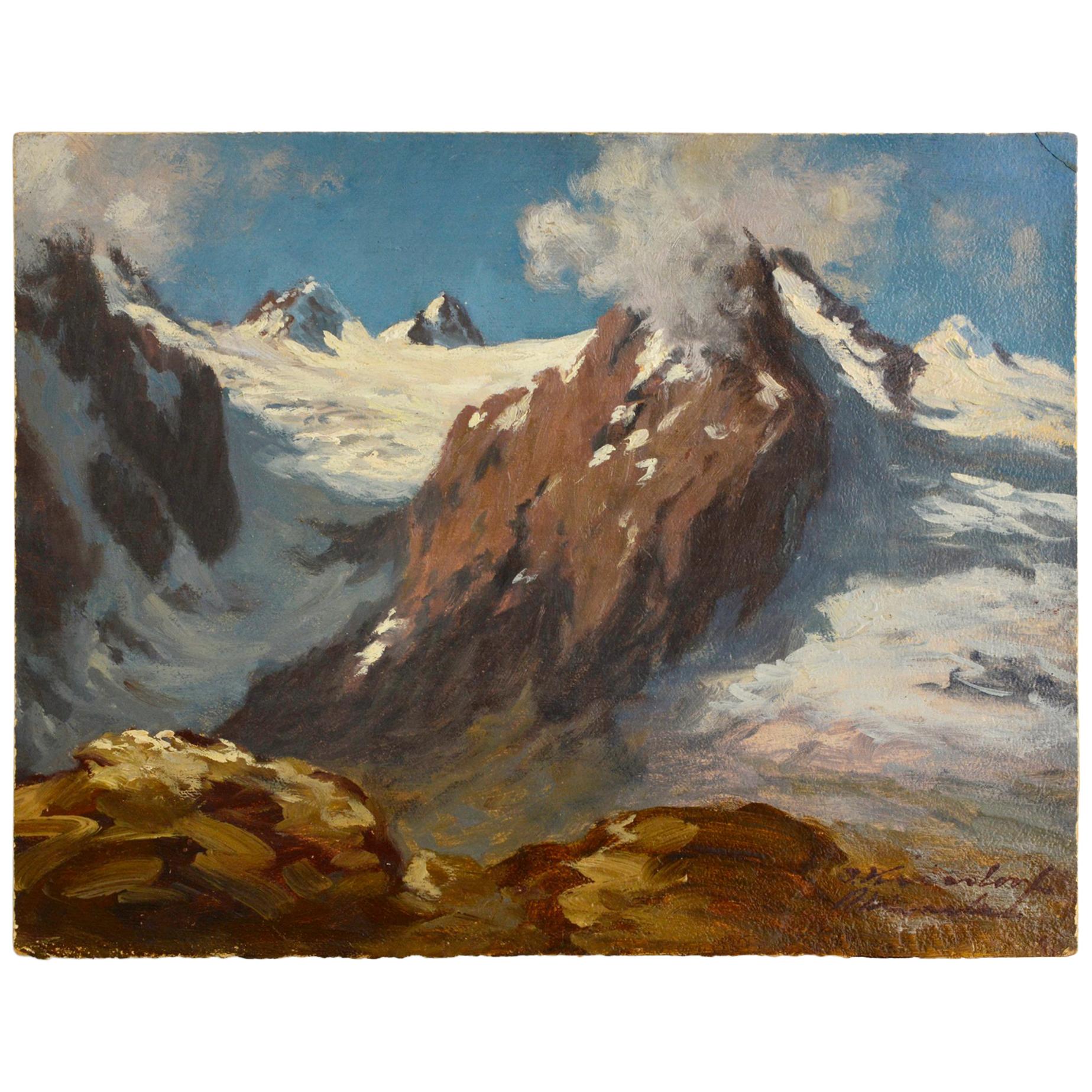 Johannes Kindorf , High Alpine Scenery, 1960s at 1stDibs